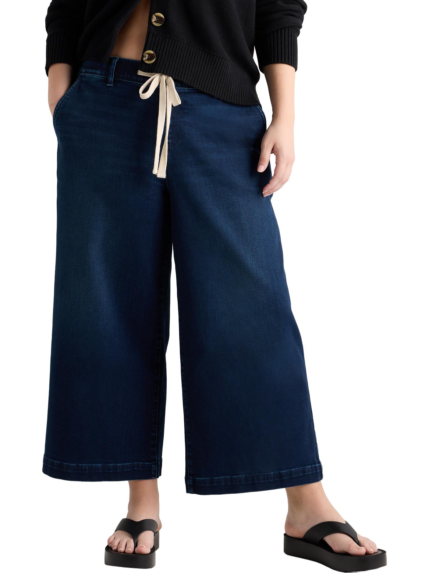 QUINCE Quince Mia Wide Leg Crop Jeans